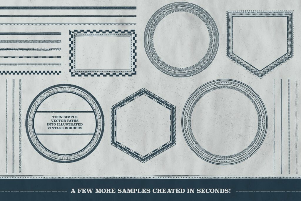 Aged Borders for Adobe Illustrator – MasterBundles