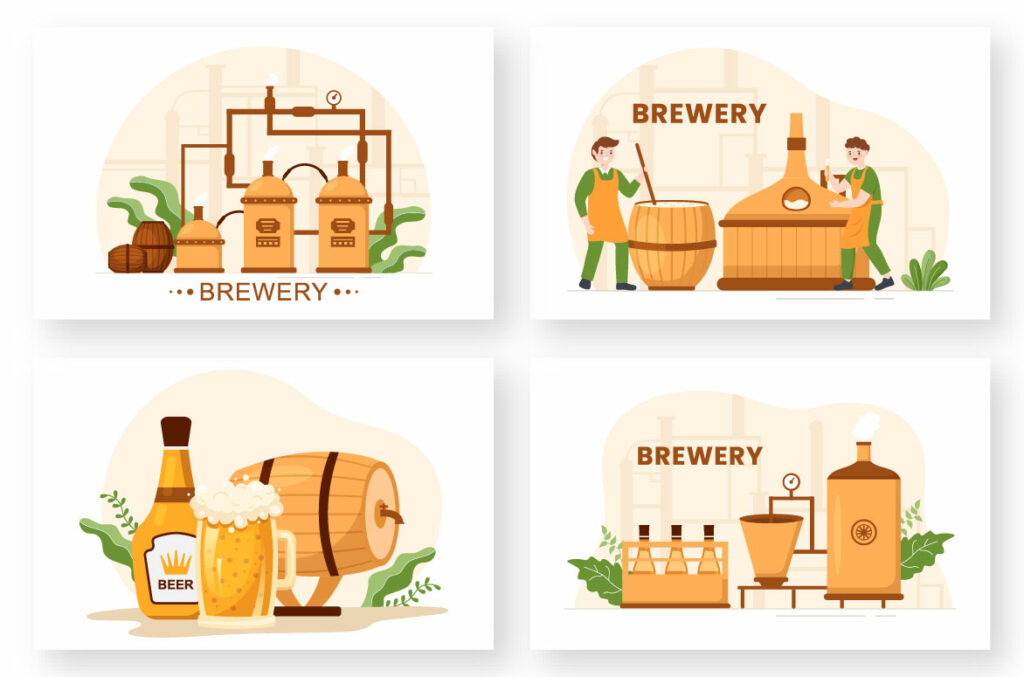 10 Beer Brewery Illustration - MasterBundles