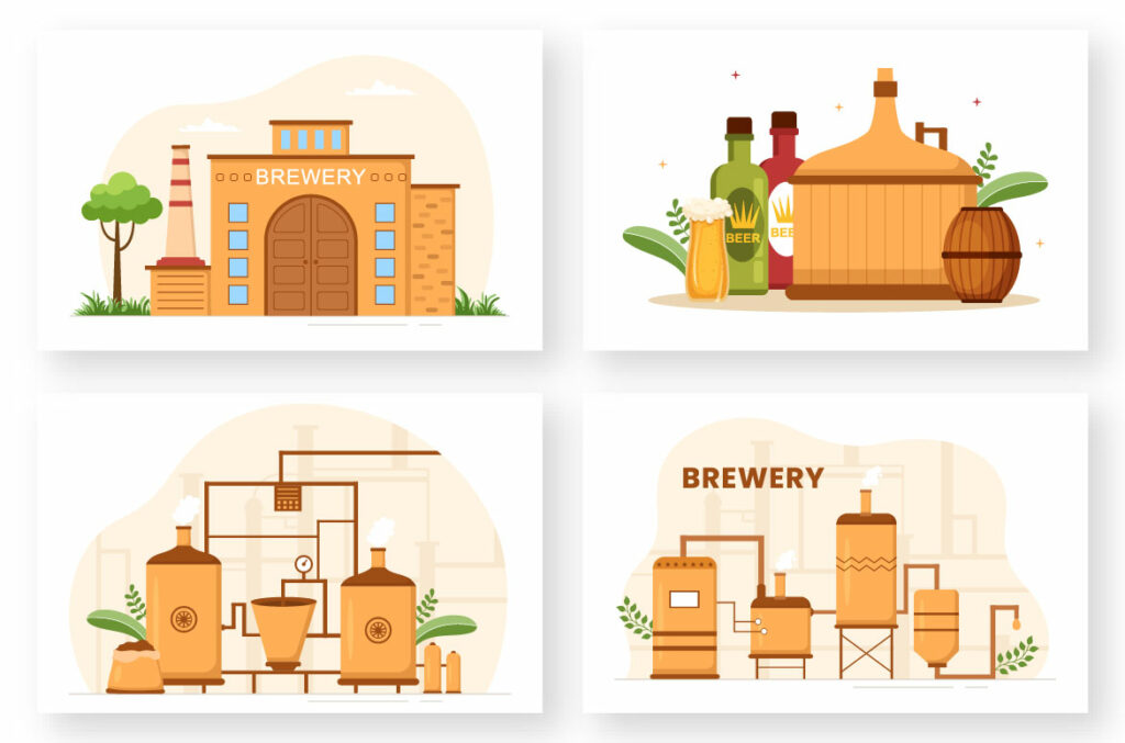 10 Beer Brewery Illustration - MasterBundles