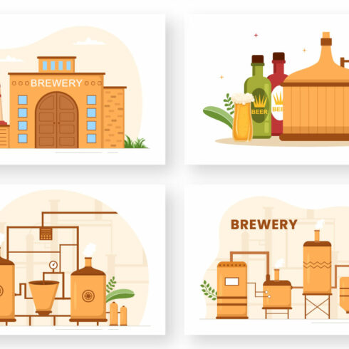 10 Beer Brewery Illustration | MasterBundles