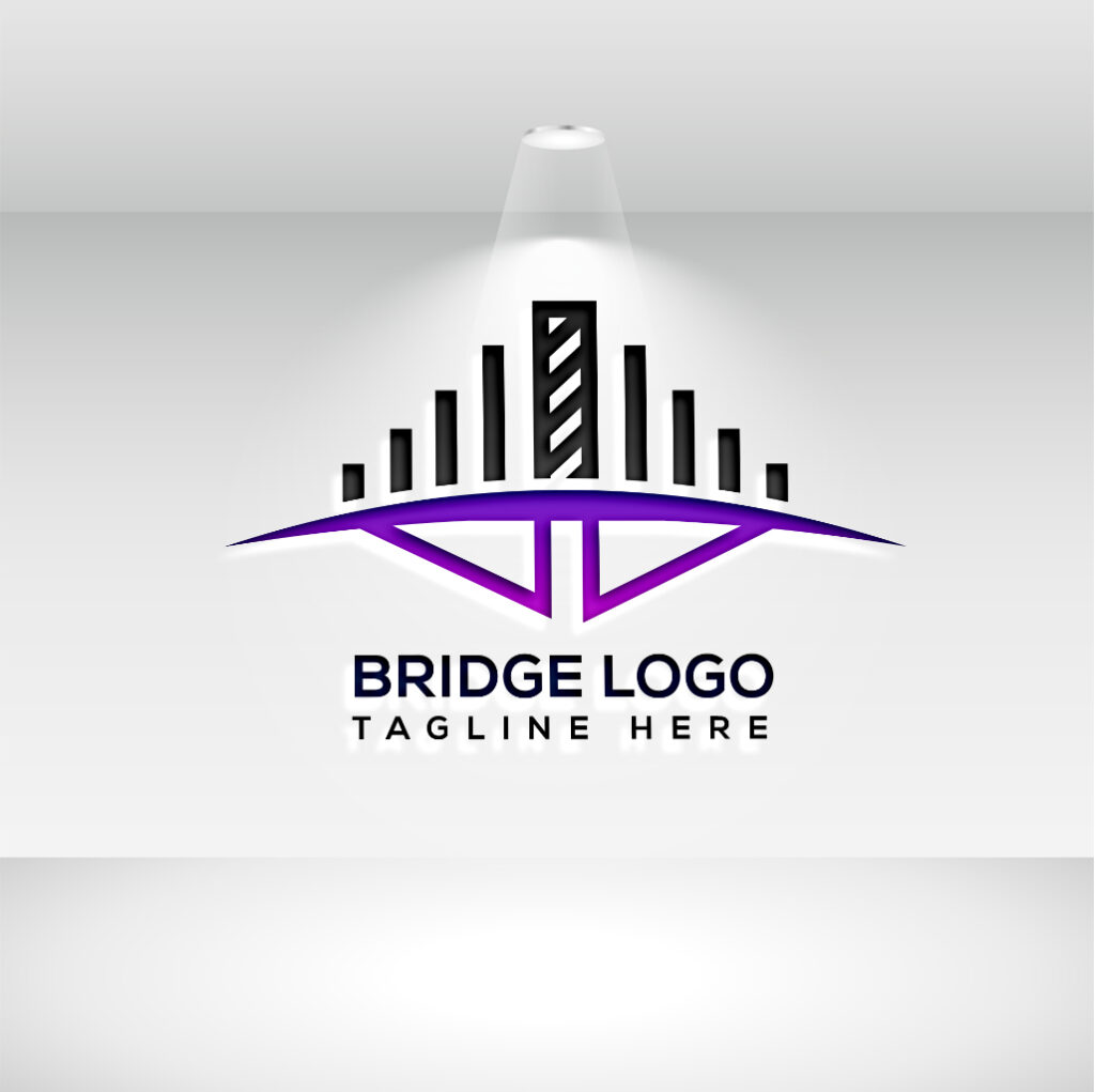 Modern Bridge Logo Template - MasterBundles