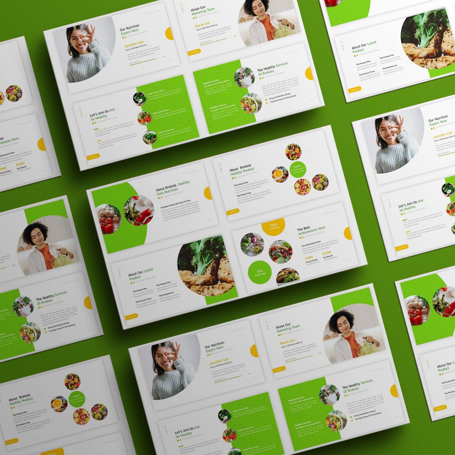 Brokola - Healthy Food PowerPoint Template – MasterBundles