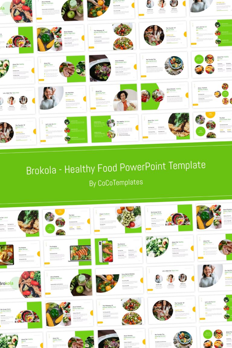 Brokola - Healthy Food PowerPoint Template – MasterBundles