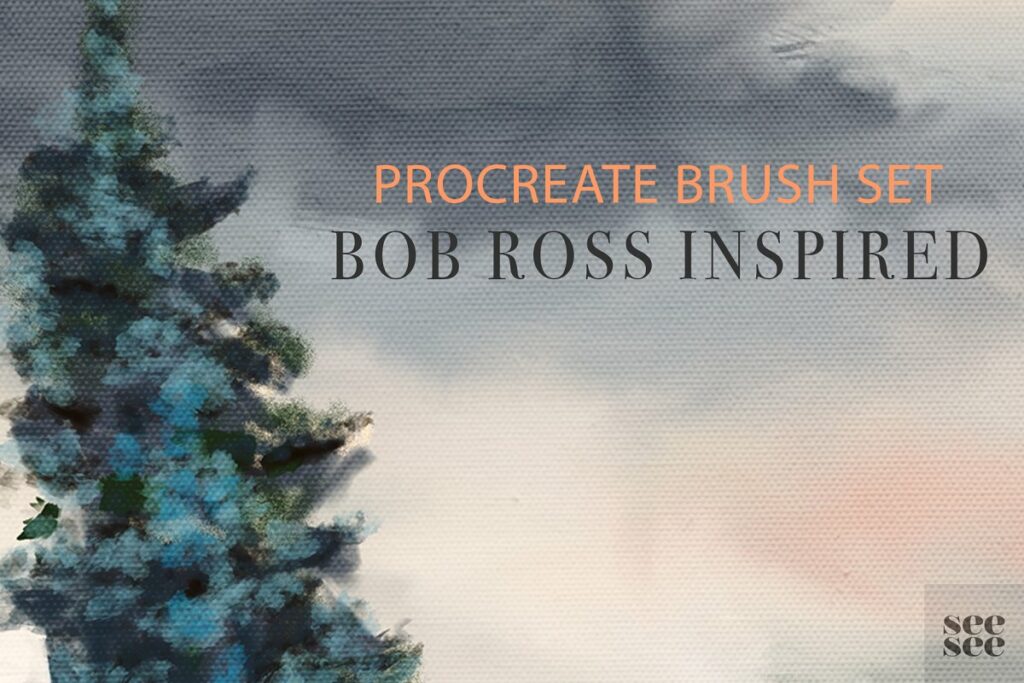 Bob Ross Inspired Procreate Brushes – MasterBundles