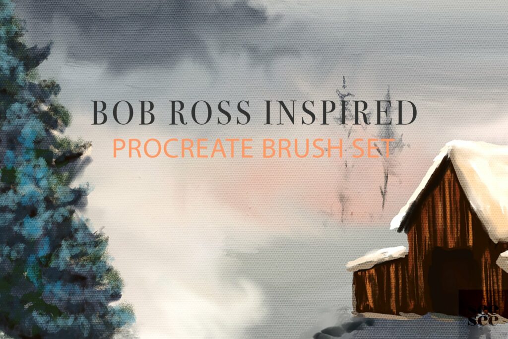 Bob Ross Inspired Procreate Brushes – MasterBundles