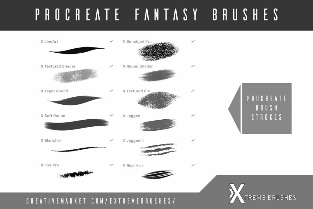 Procreate Fantasy Portrait Brushes Masterbundles 