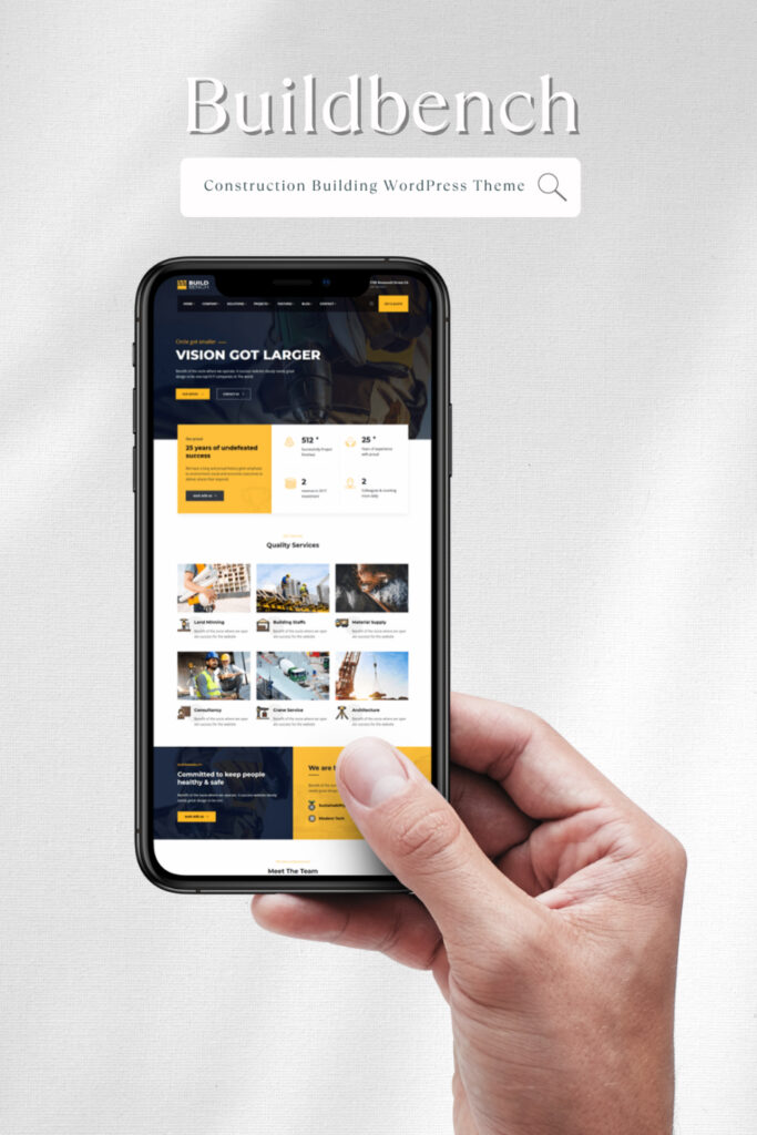 Construction Building WordPress Theme - Buildbench – MasterBundles