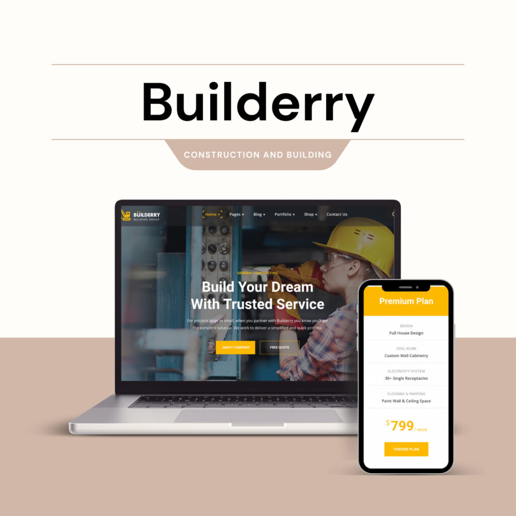 Builderry - Construction and Building WordPress Theme – MasterBundles