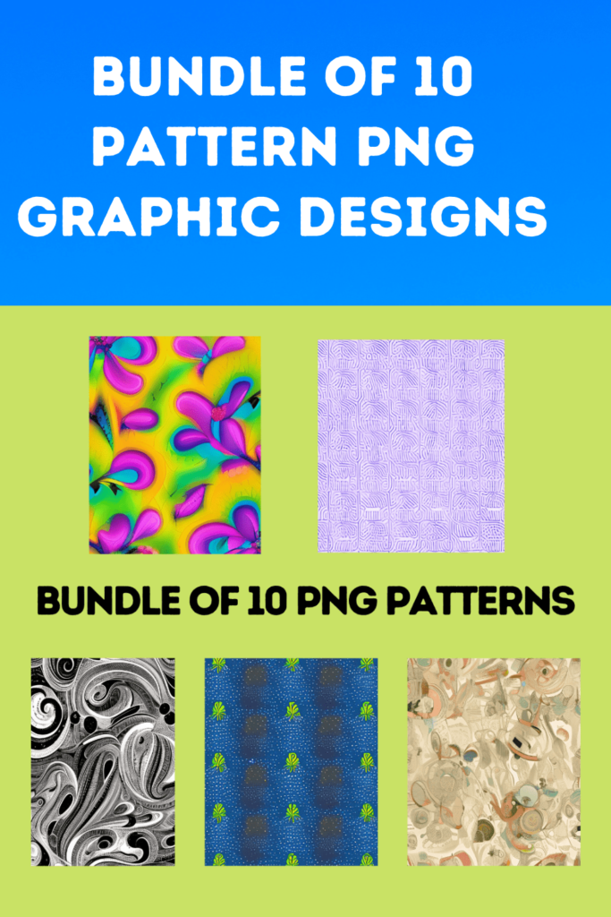 Best 10 PNG Colorful Patterns Bundle - MasterBundles