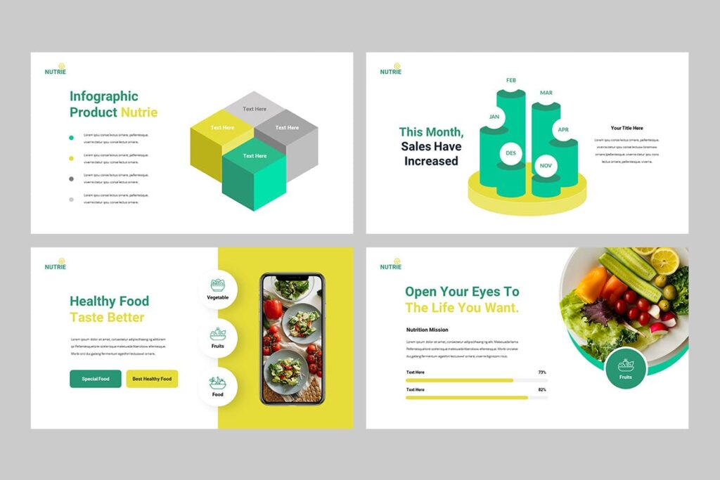 NUTRIE - Healthy Food Powerpoint Template – MasterBundles