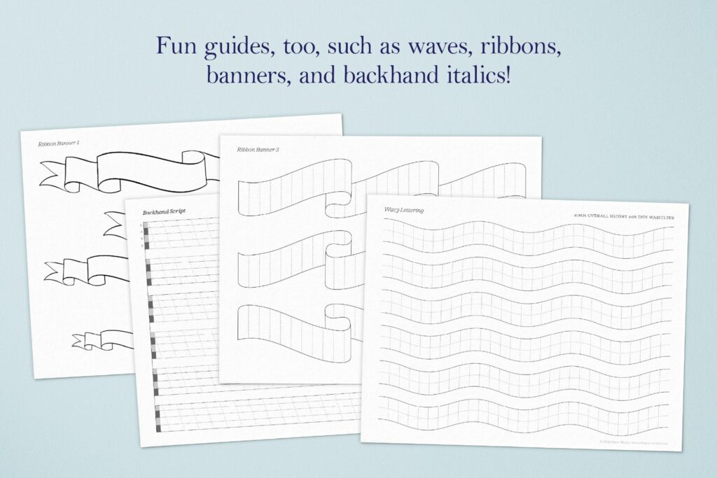 Lettering Guides | Print & Procreate – MasterBundles