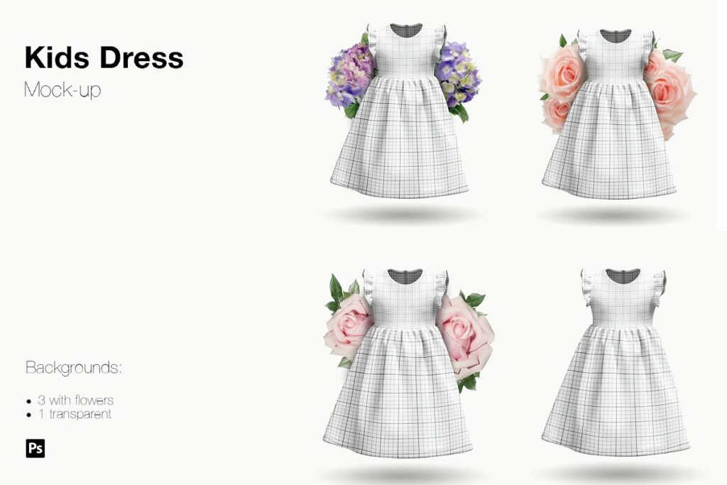 Kids Dress Mockup – MasterBundles