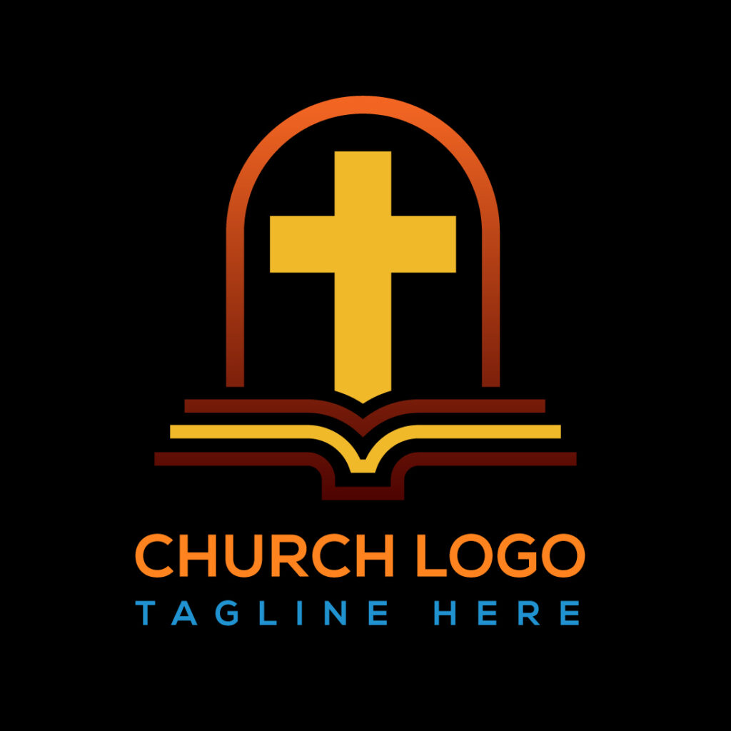 Church Logo Design Vector Illustration - MasterBundles