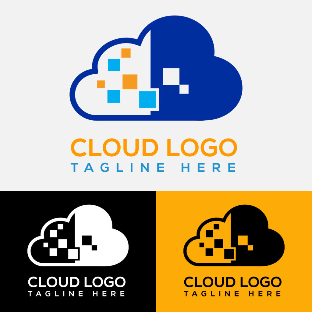 Colorful Provider Cloud Logo Design - MasterBundles