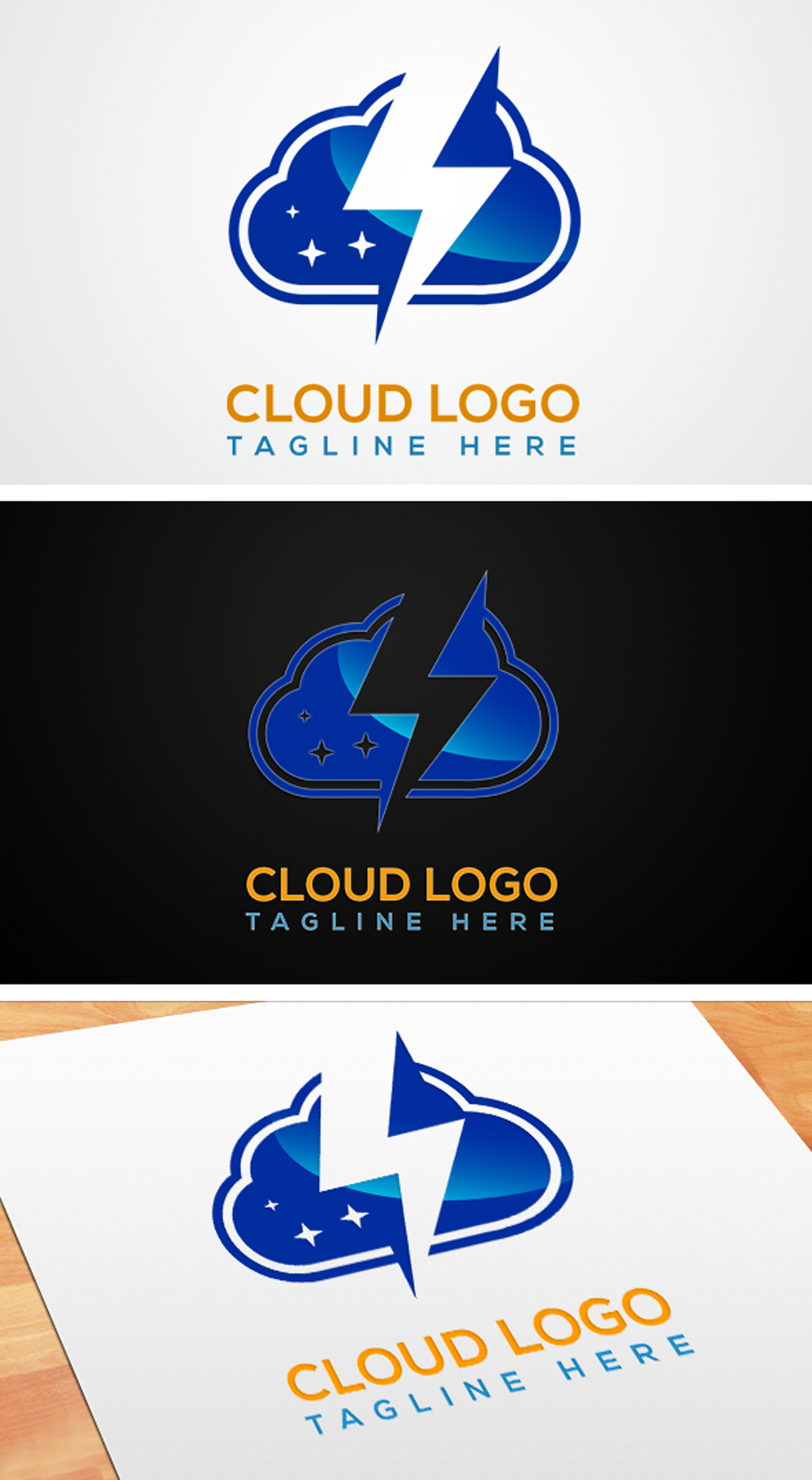 Cloud Provider Service Logo Design. - MasterBundles