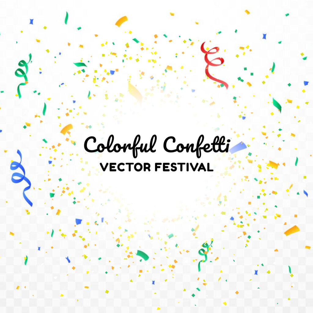 Confetti and Gold Foil Background | Master Bundles