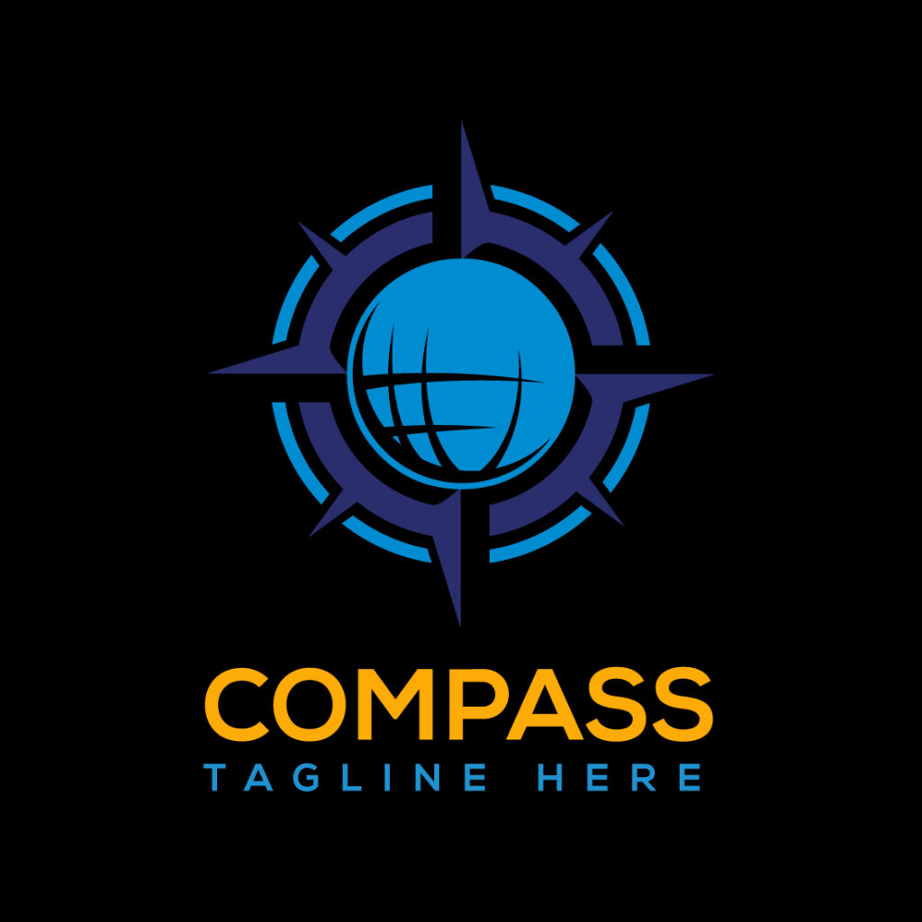 Compass Logo Design Vector Template - MasterBundles