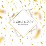 Confetti and Gold Foil Background – MasterBundles