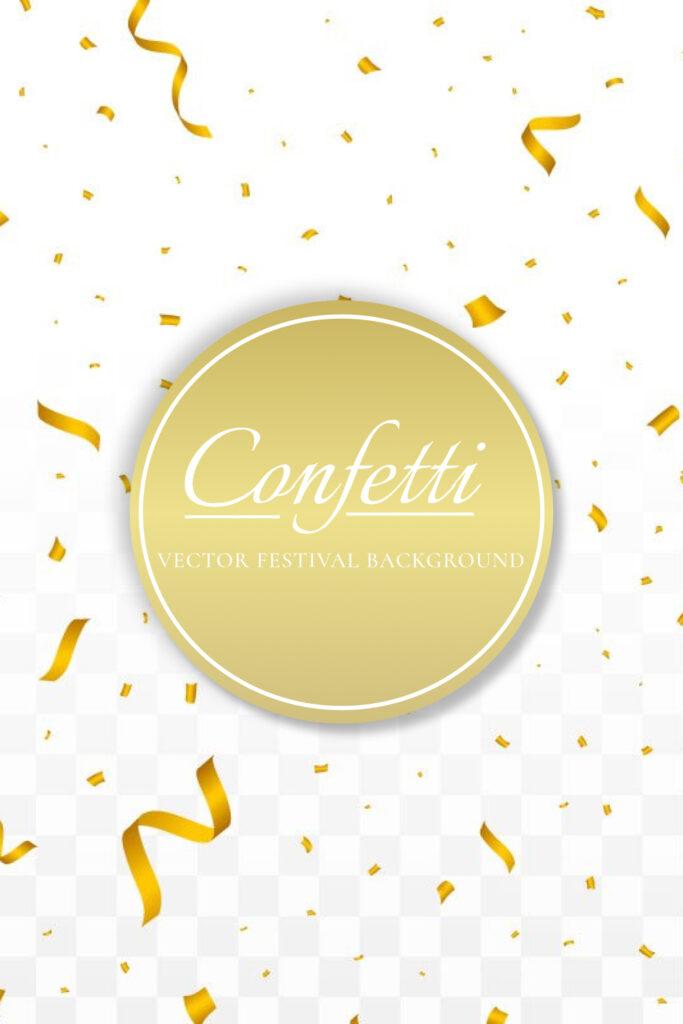 Confetti Vector Festival Background – MasterBundles