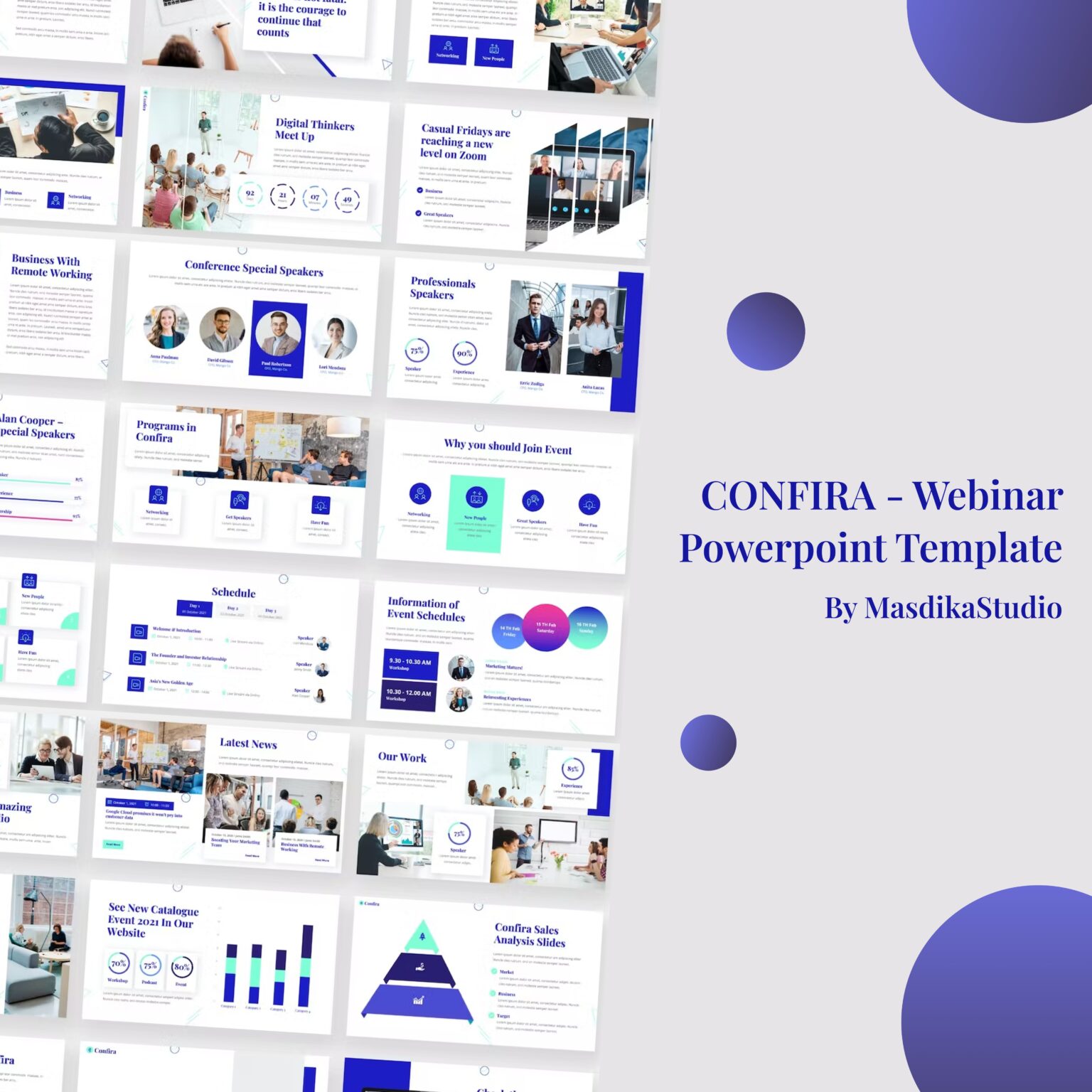 CONFIRA - Webinar Powerpoint Template – MasterBundles