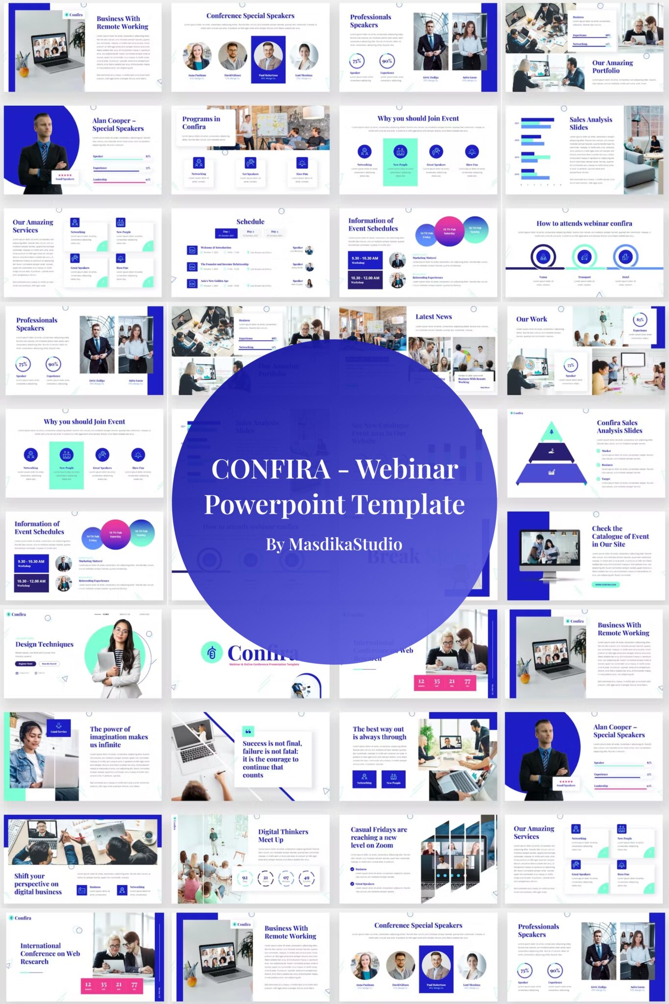 CONFIRA - Webinar Powerpoint Template – MasterBundles