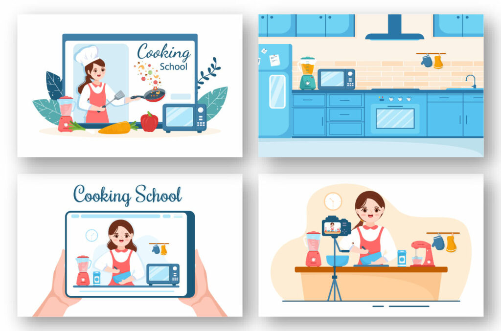 11 Cooking School Illustration - MasterBundles