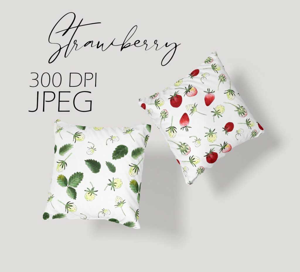 Strawberry Digital Paper. Seamless Pattern – MasterBundles