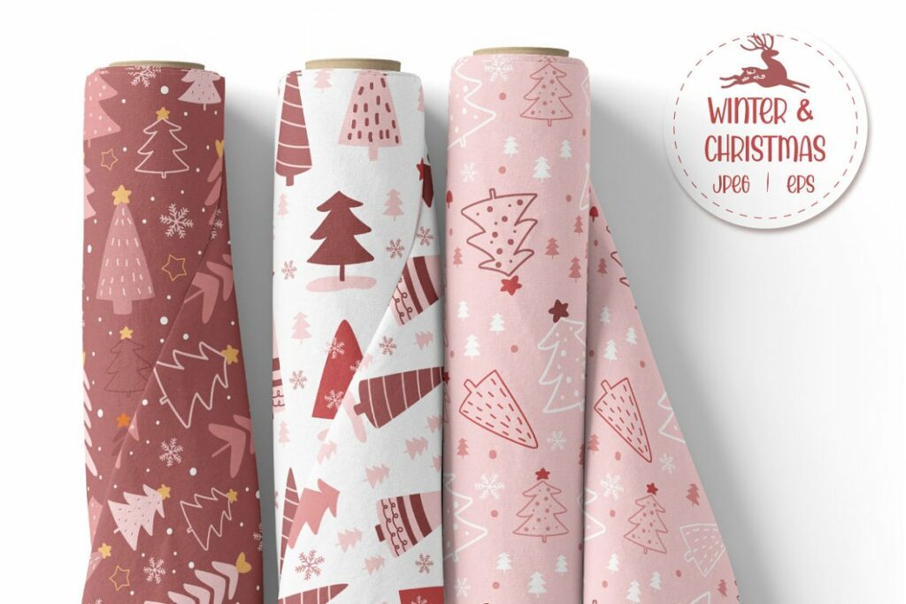Winter & Christmas Pattern Pack – MasterBundles