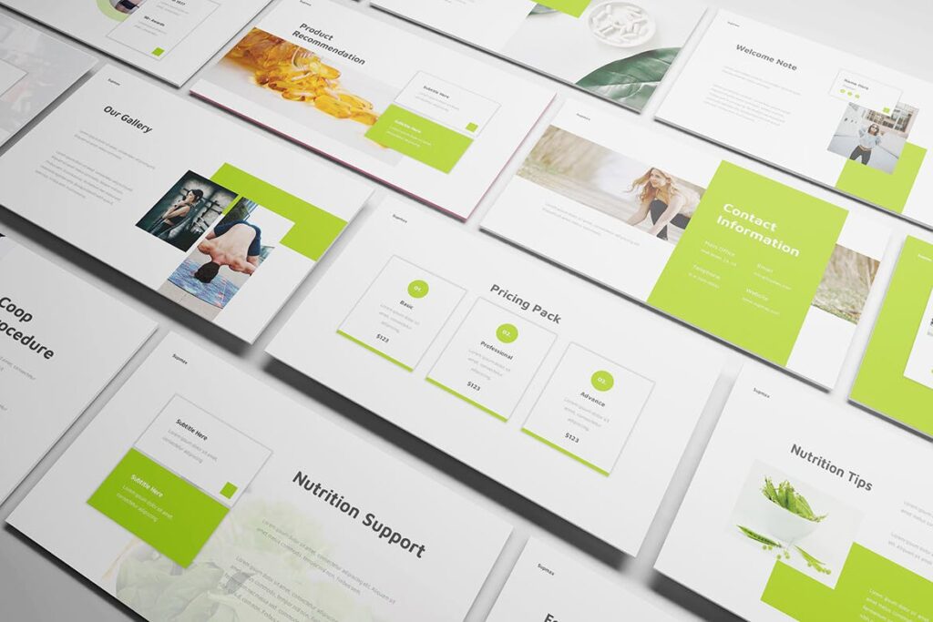 Supplements Powerpoint Template – MasterBundles