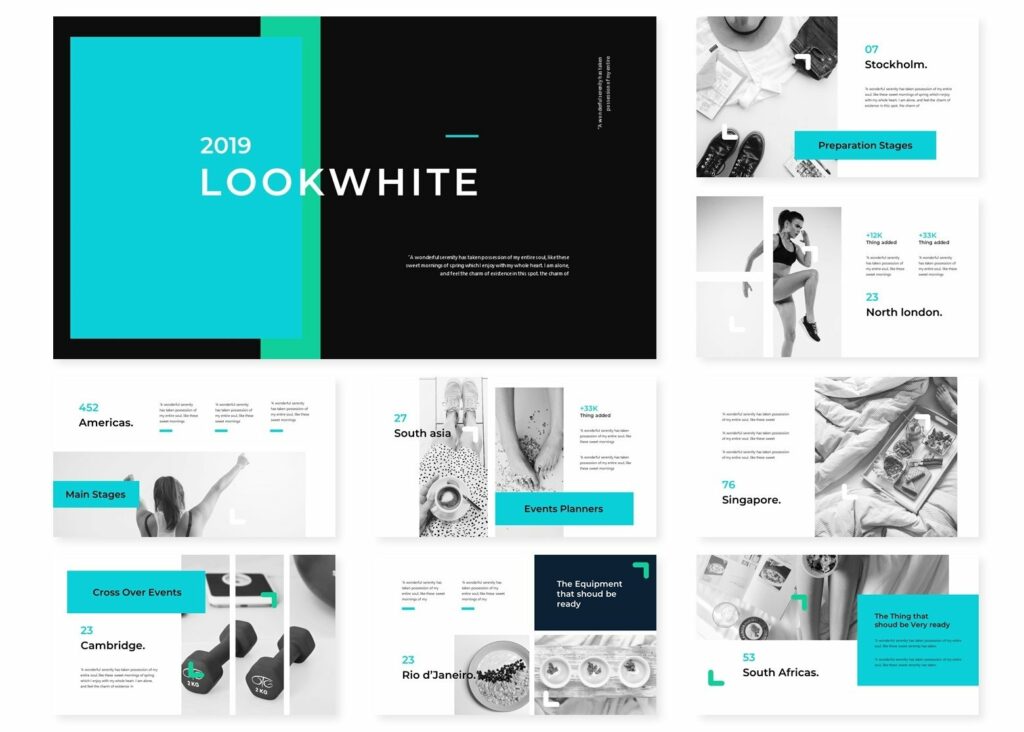 LookWhite Powerpoint, Keynote, GoogleSlides Template – MasterBundles