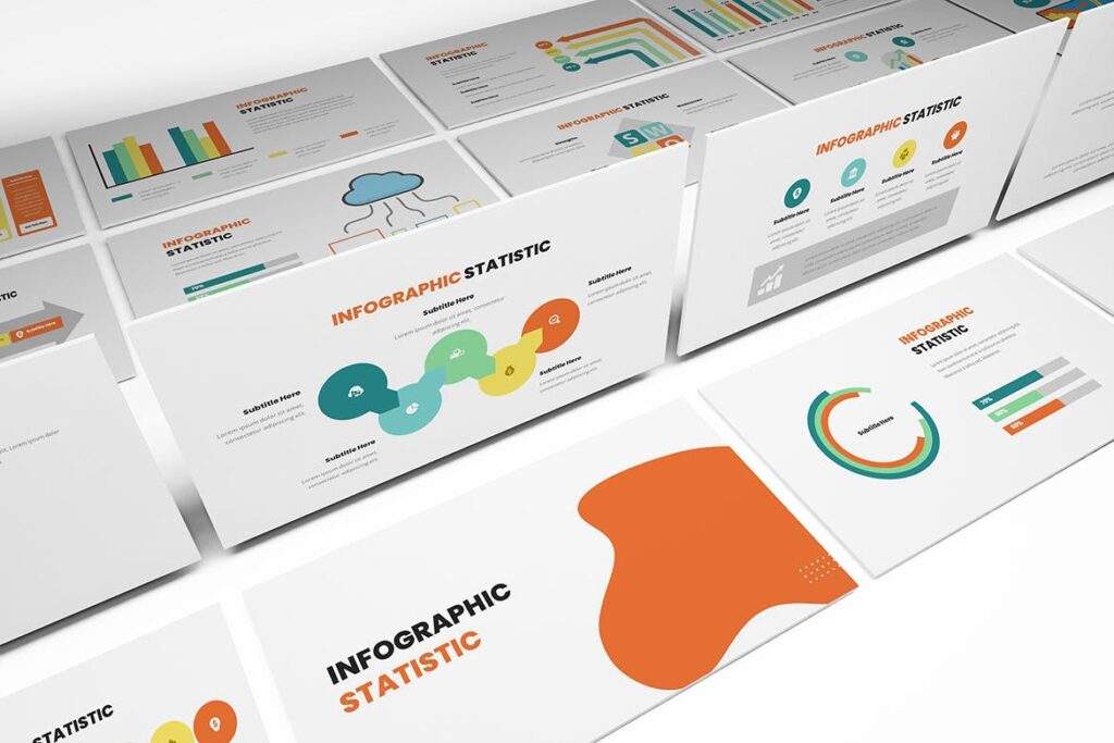 Statistic Infographic Powerpoint Template – MasterBundles