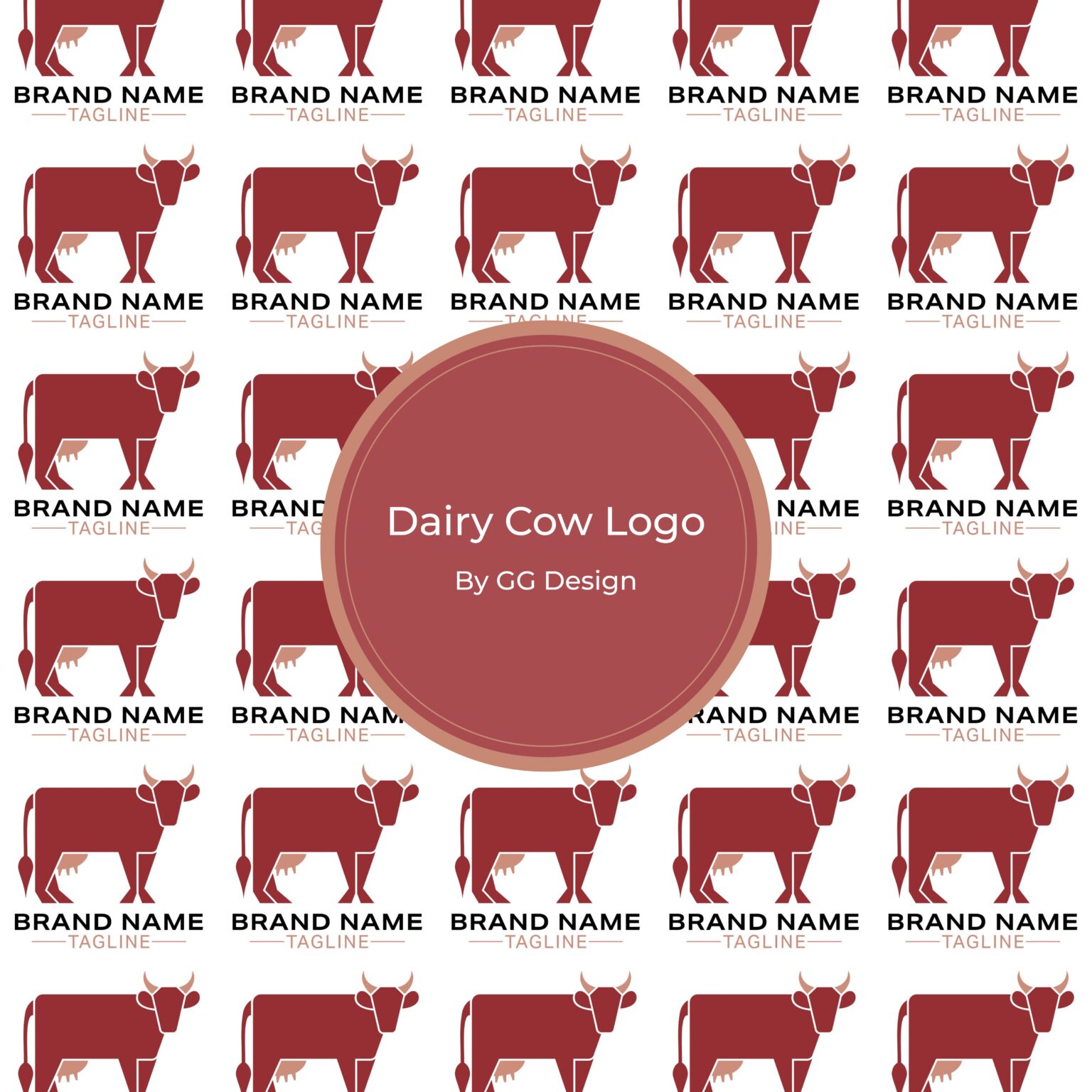 Dairy Cow Logo – MasterBundles