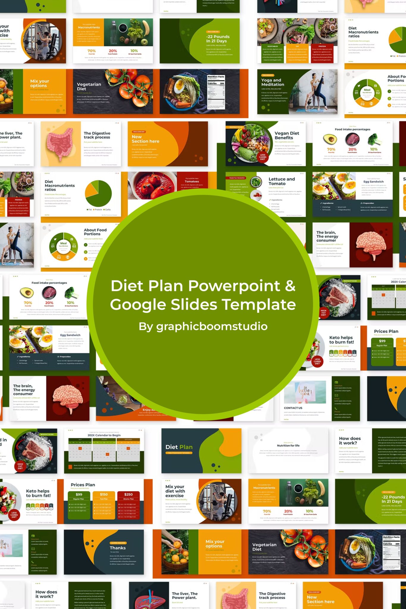Diet Plan Powerpoint & Google Slides Template – MasterBundles