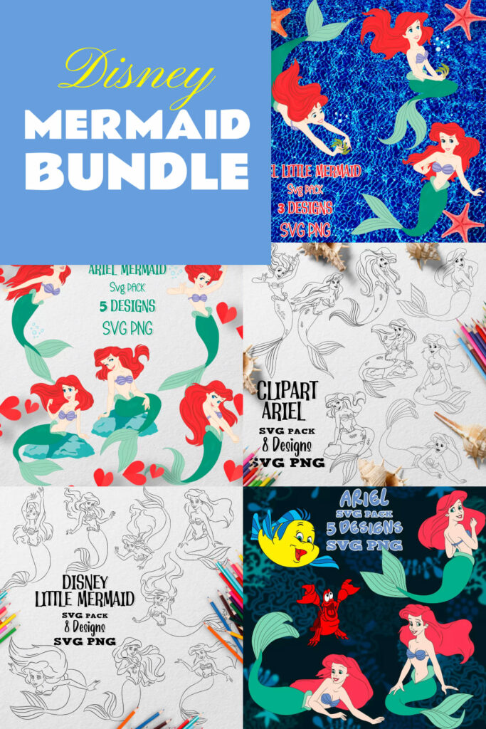 Disney Mermaid SVG Bundle – MasterBundles