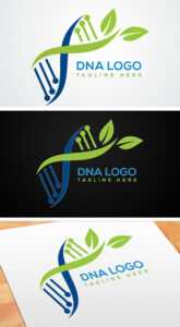 DNA Logo Design Vector Template | MasterBundles