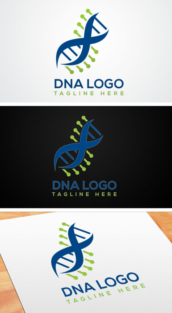 DNA Logo Design Template - MasterBundles