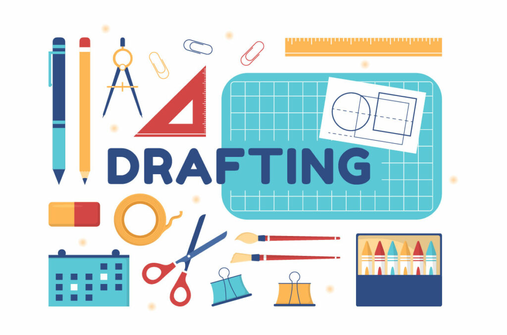 10 Drafting Working Illustration - MasterBundles