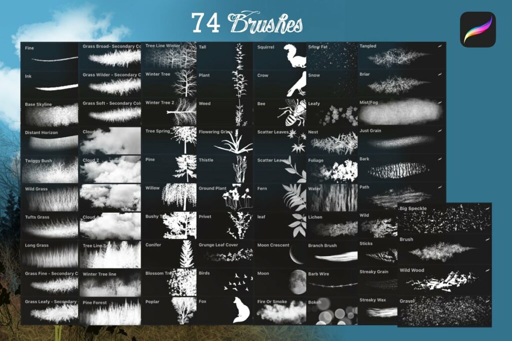 Forest Tales Procreate Brushes – MasterBundles