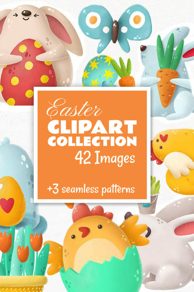 40%Off Easter Clip Art Collection – MasterBundles