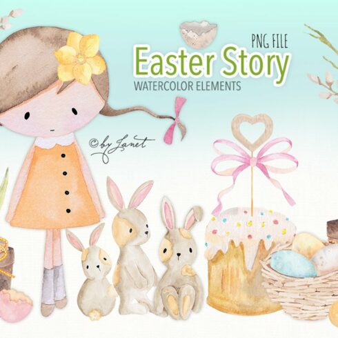 Easter Story - Art Clipart | MasterBundles