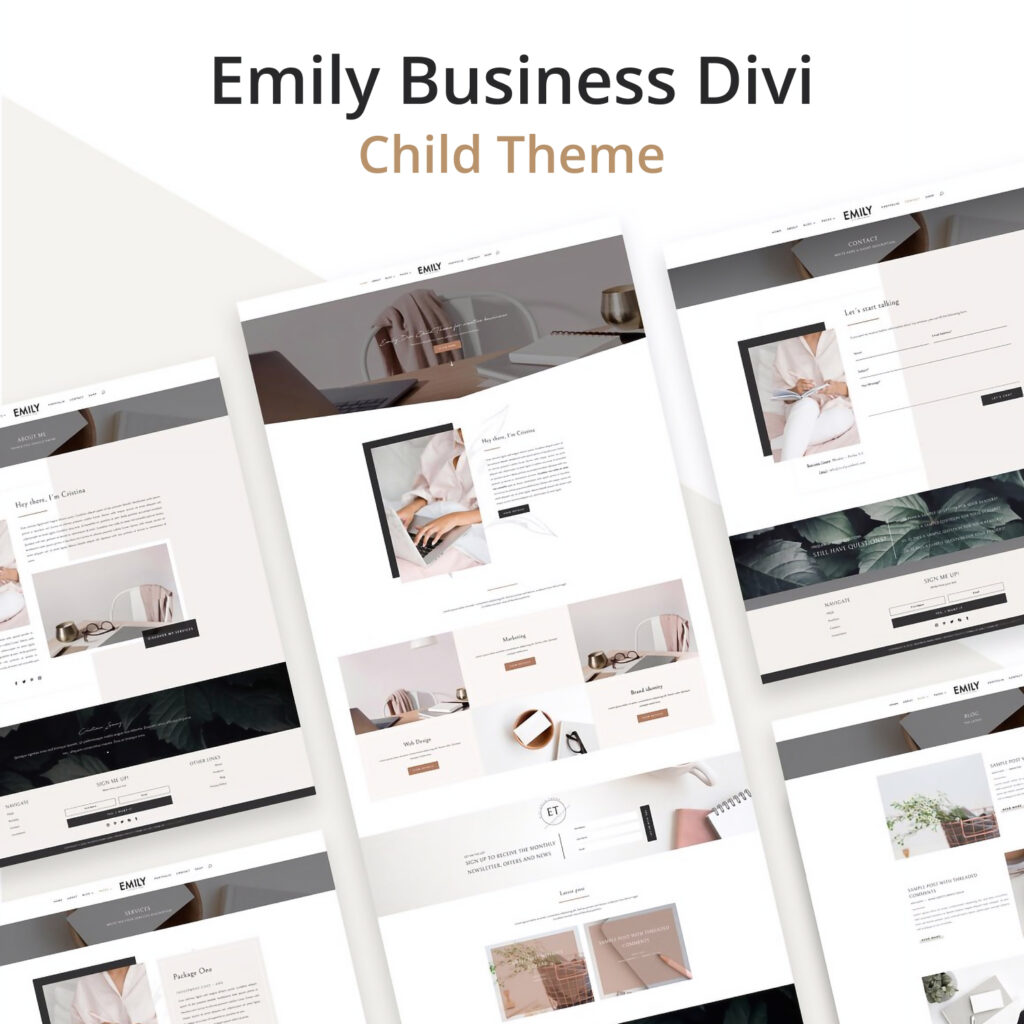 Emily Business Divi Child Theme – MasterBundles