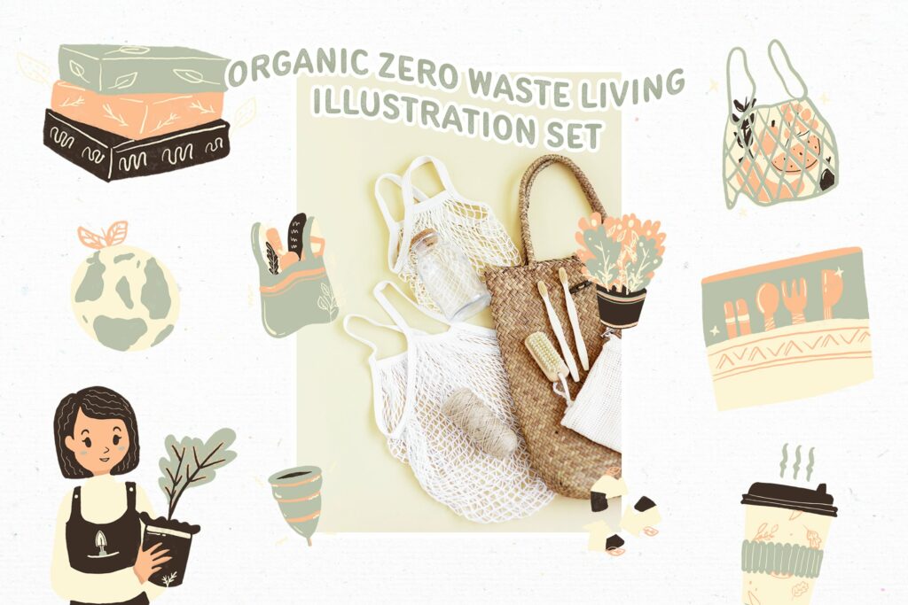 Organic Zero Waste Illustration – MasterBundles