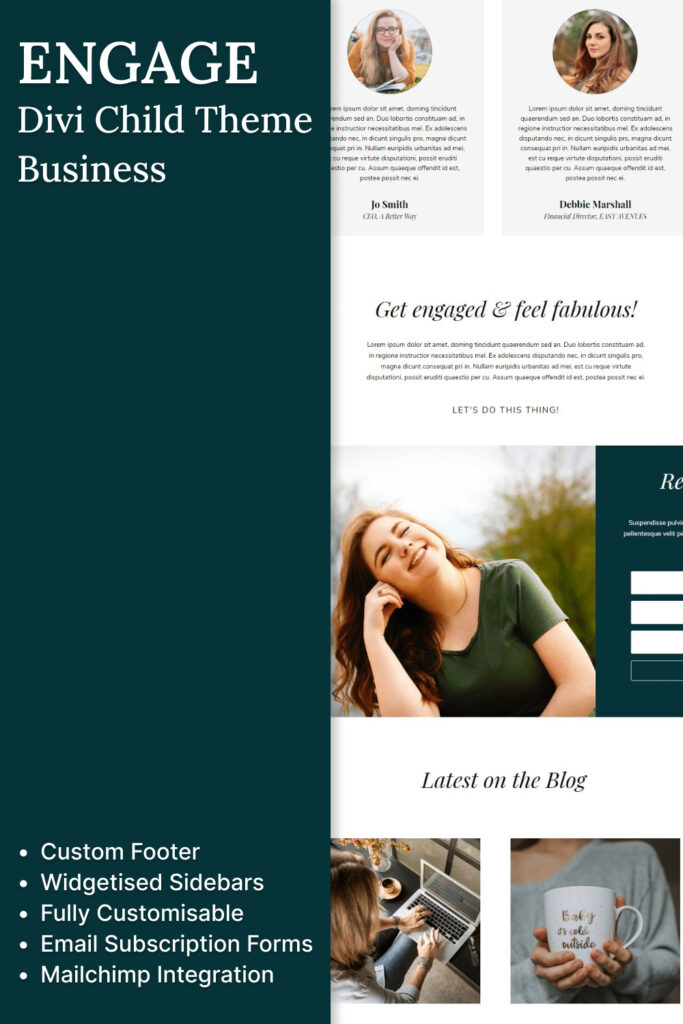 Engage Divi Child Theme Business – MasterBundles