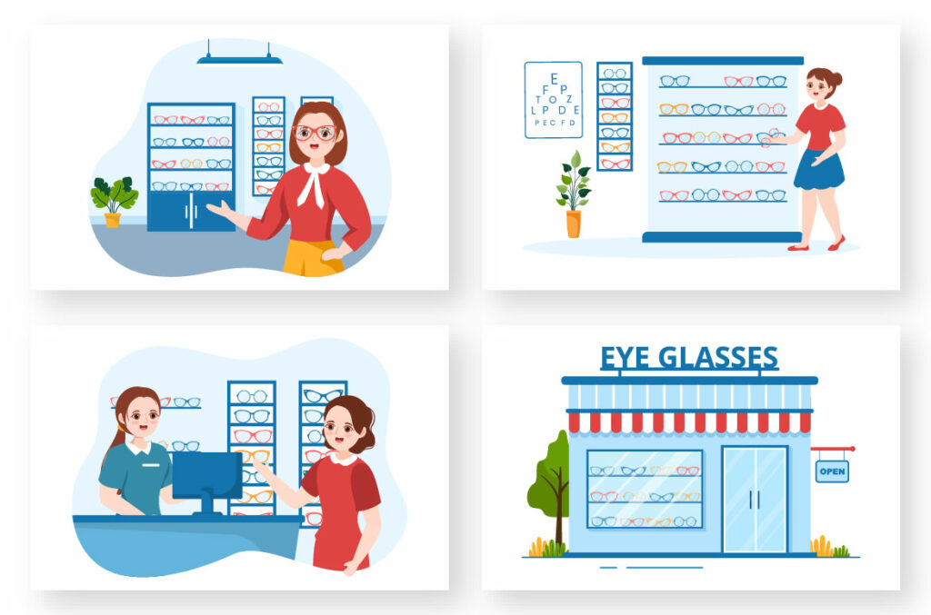 11 Eye Glasses Store Illustration - MasterBundles