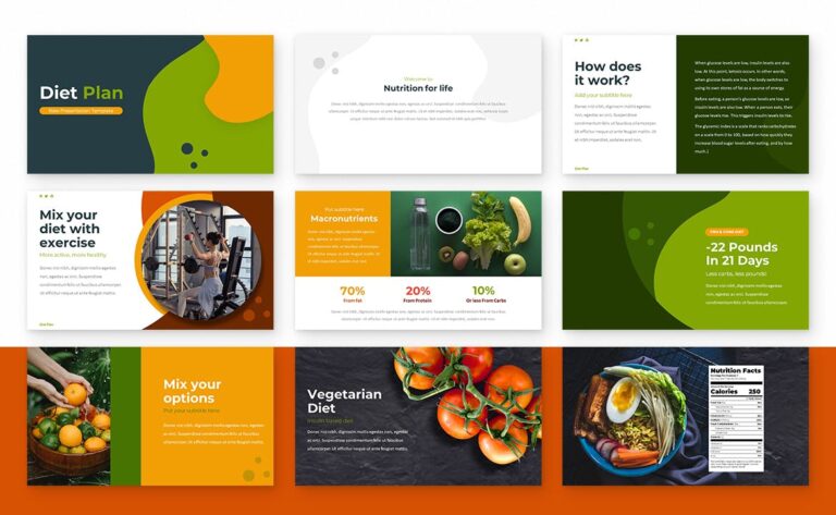 Diet Plan Powerpoint & Google Slides Template – MasterBundles