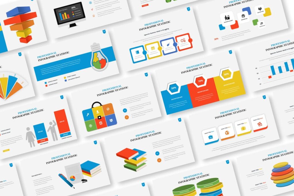 Professional Statistic Infographic PowerPoint Template – MasterBundles