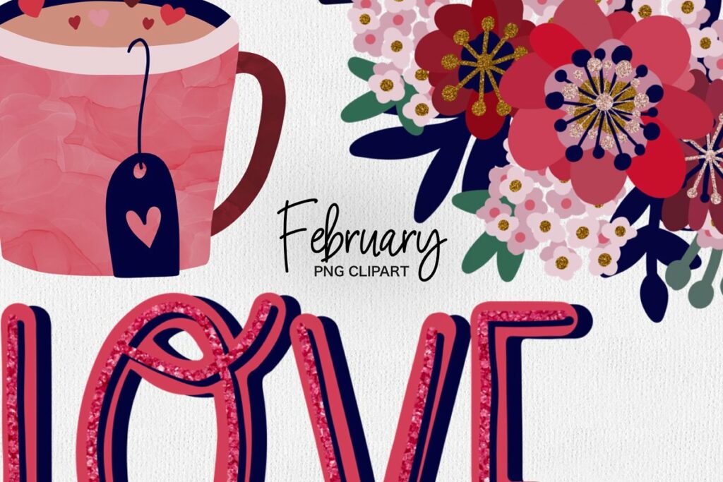 February Valentines Clipart – MasterBundles