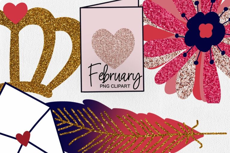 February Valentines Clipart – MasterBundles