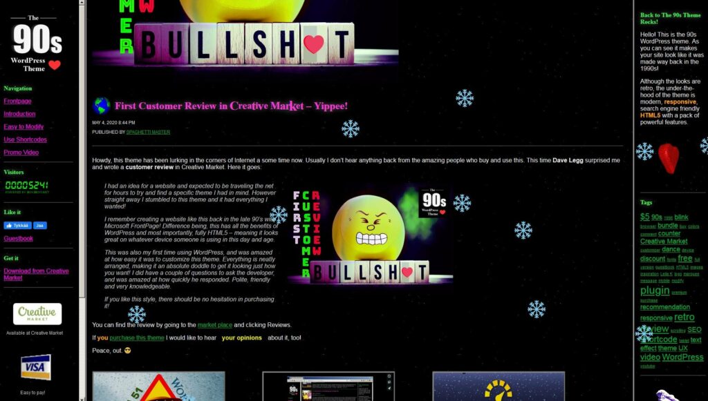 Back to The 90s – Retro WP Theme – MasterBundles