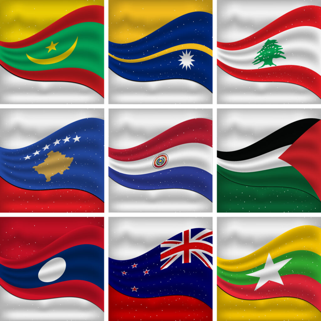 Independence day flag Bundle Vector Template design - MasterBundles